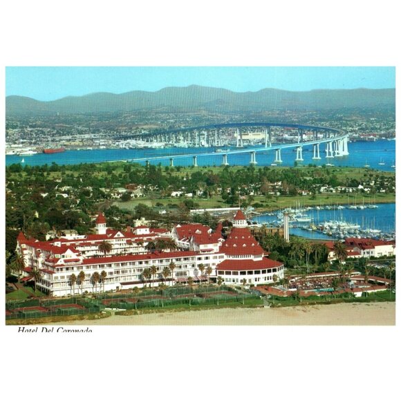 American Vintage | Party Supplies | Postcard Hotel Del Coronado Birds ...